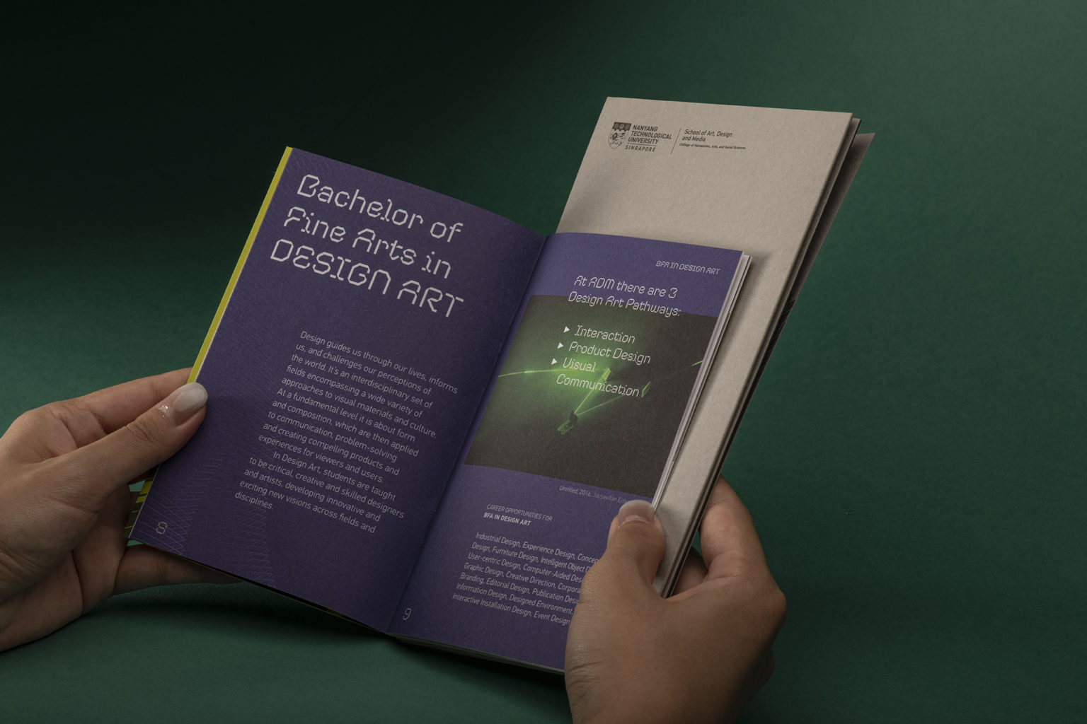 FACTORY Gold-winning Prospectus Design for NTU School of Art, Design ...