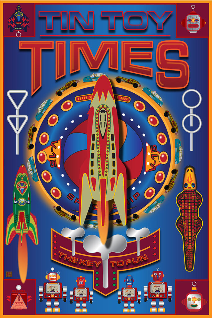 Steve Collier’s Tin Toy Posters Wind Up Nostalgia - Graphis Award ...