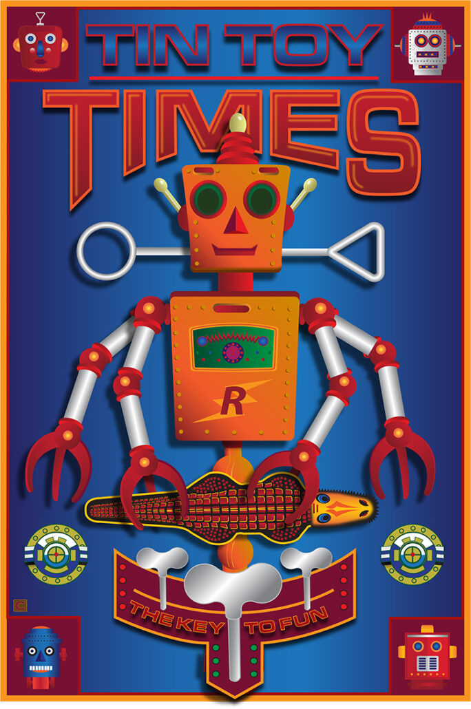 Steve Collier’s Tin Toy Posters Wind Up Nostalgia - Graphis Award ...